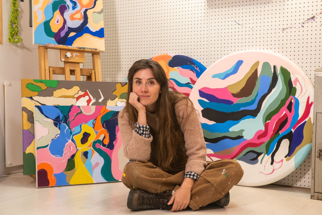 Meet Ellannah Sadkin: Generating Perpetual Motion on Canvas – Curina