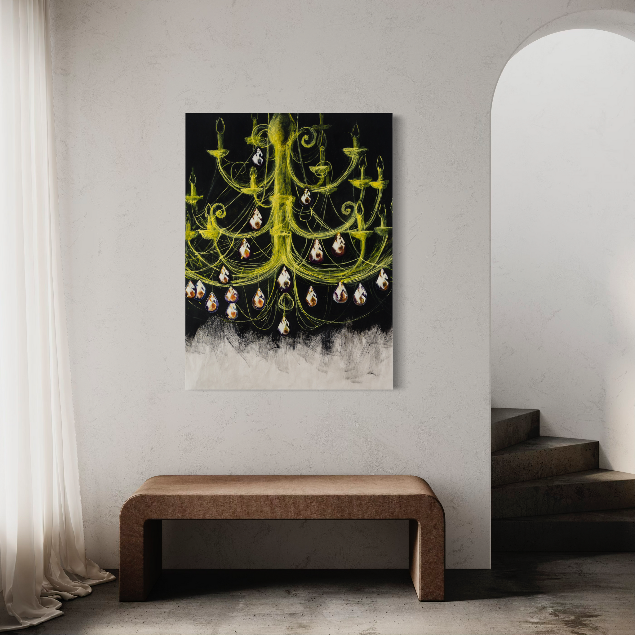 The Yellow Chandelier by Sandra Mack-Valencia – Curina