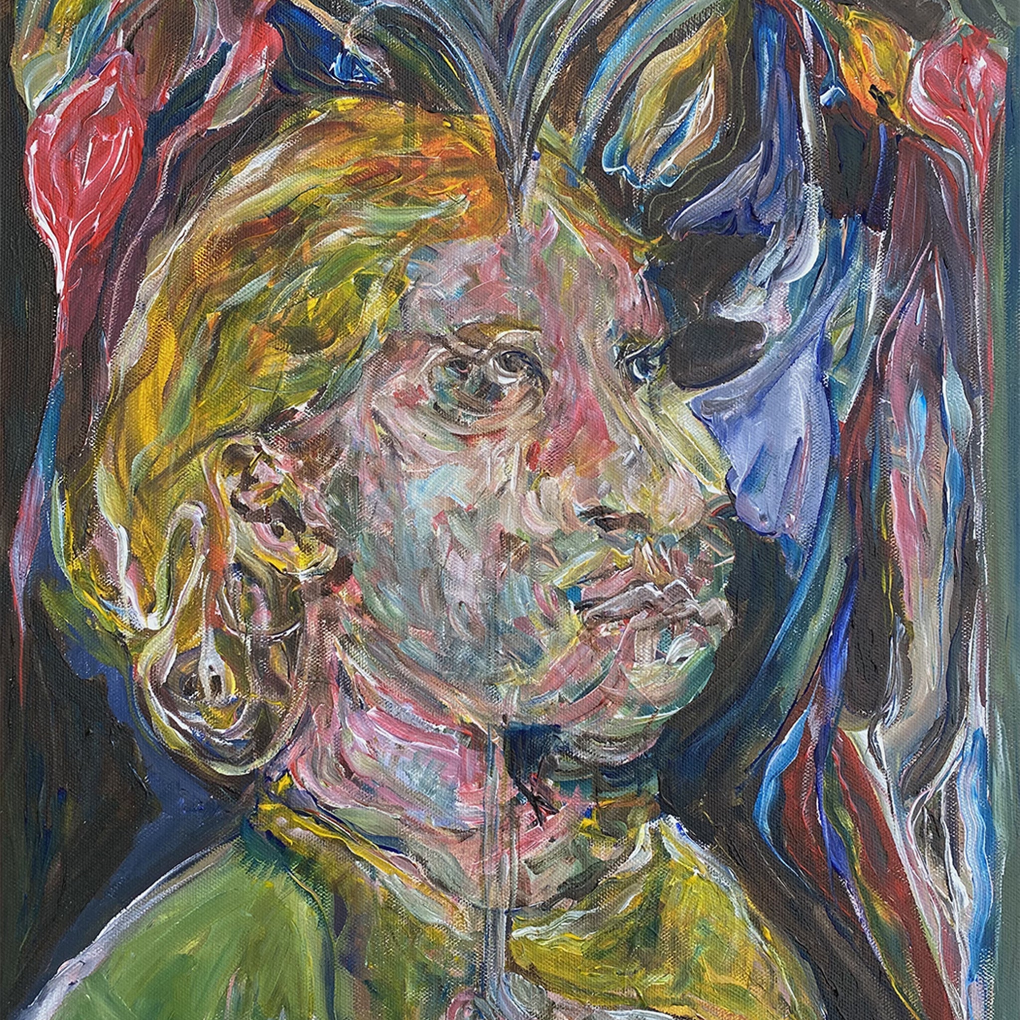Figure with Blooming Flowers by Chancy Glance – Curina