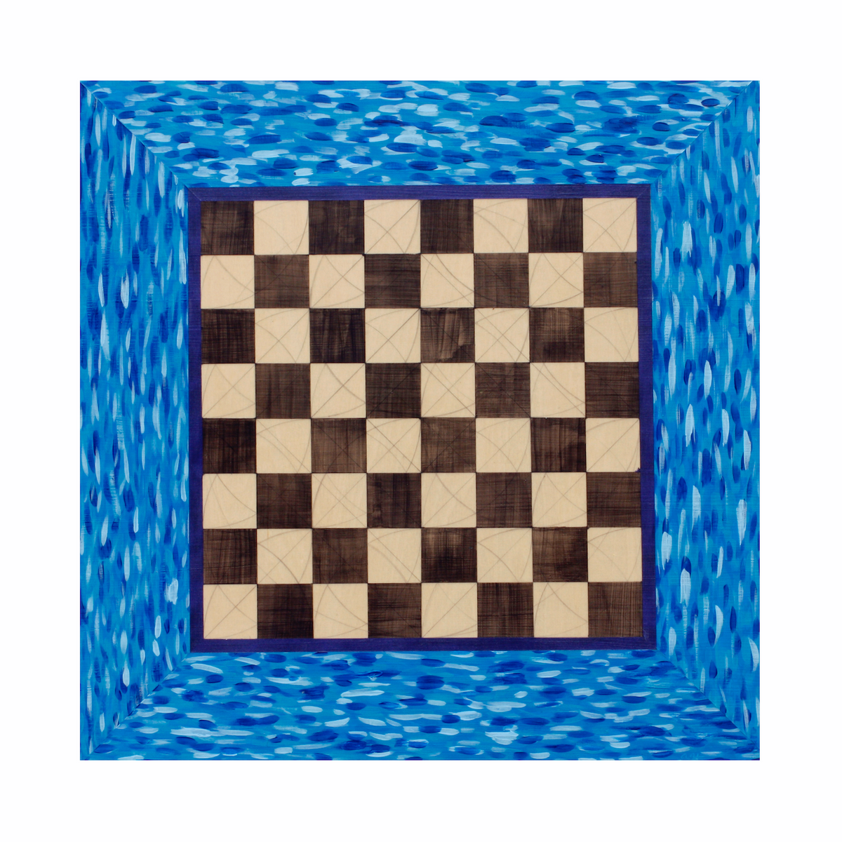 Blue Chess Board by Aaron HIllebrand – Curina